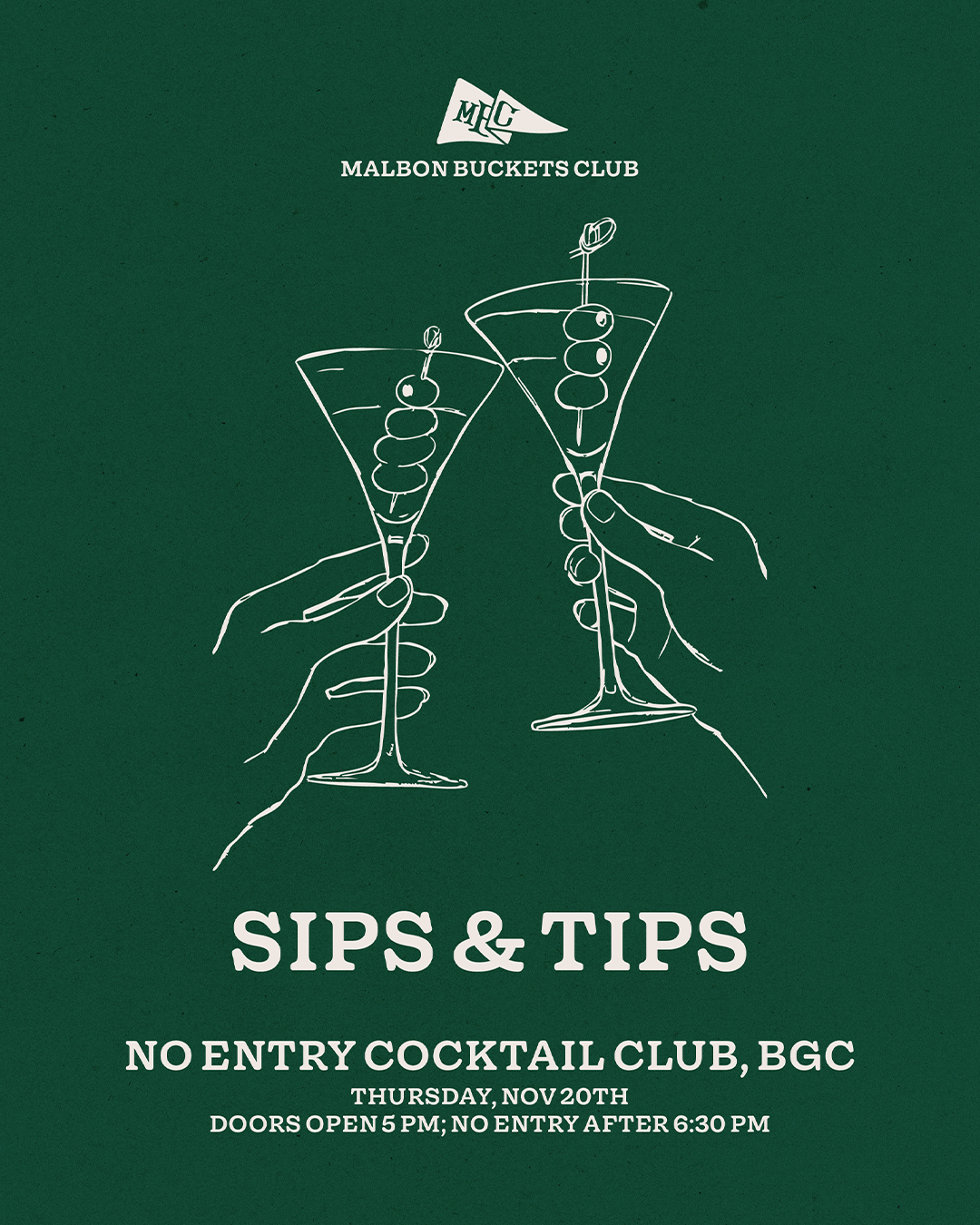 Sips & Tips – Malbon Buckets Club PH